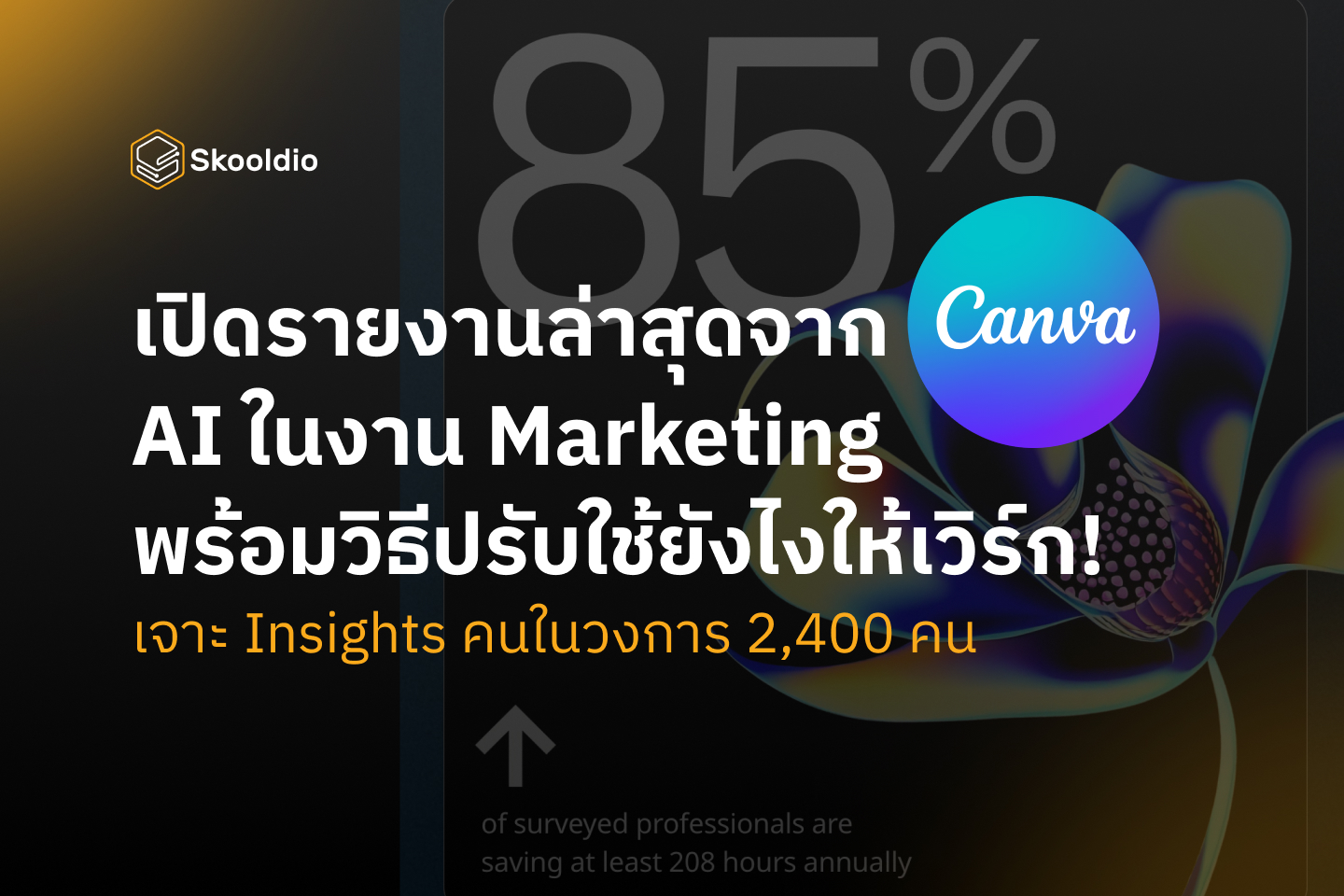 เปิดรายงานล่าสุดจาก Canva 2025 | AI ในงาน Marketing พร้อมวิธีปรับใช้ยังไงให้เวิร์ก! | Skooldio Blog
